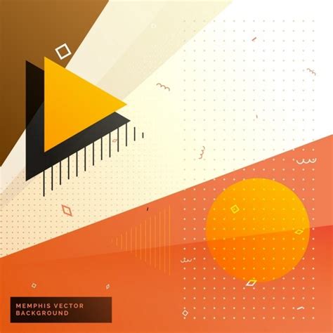 Free Vector Memphis Style Geometric Background