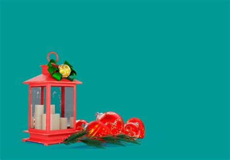 크리스마스 배경의 3d 렌더링 무료 Psd 파일