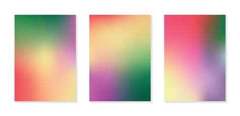 A Collection Of Trendy Colorful Vector Gradient Set Illustrations Modern Template Design