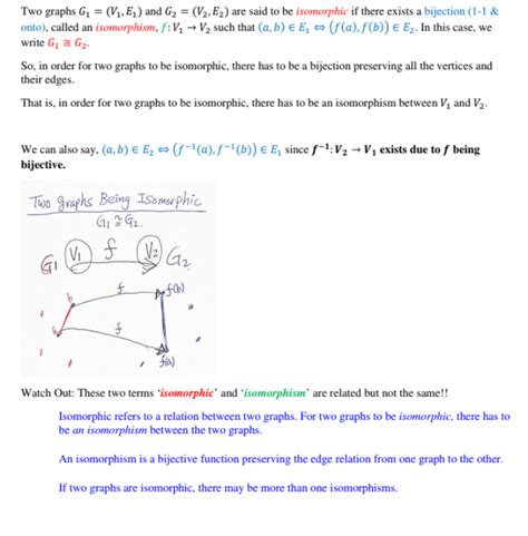 Solved Can You Show Some Examples Of An Isomorphic Graph And