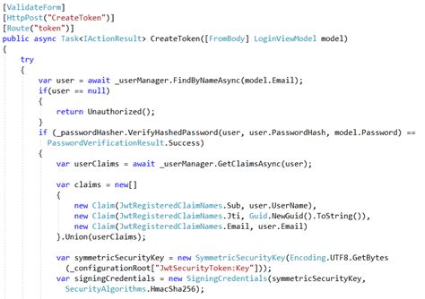 Token Based Authentication Using Core Web Api