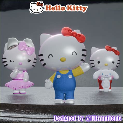 Archivo 3d Hello Kitty Pack I 3 Desings 👋 ・diseño Para Descargar Y