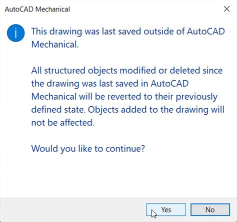 How To Suppress The Dialog This Drawing Was Last Saved Outside Of
