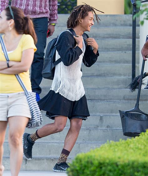 Jaden Smith Is Now Wearing Skirts In Public Experimenting With Girl Clothes