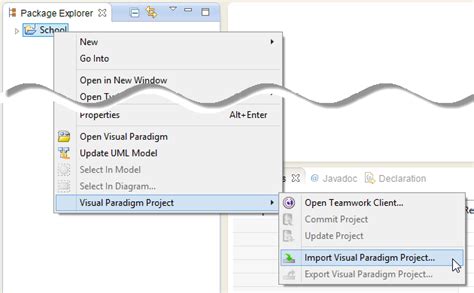 how to create a uml project in eclipse visual paradigm