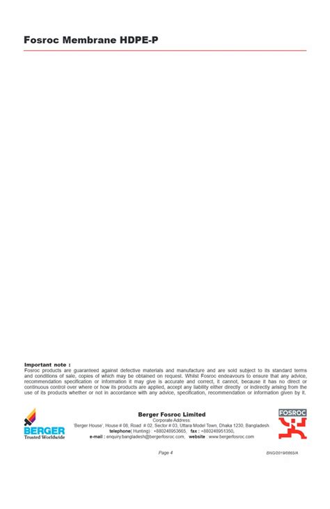 Fosroc Membrane Hdpe P For Construction At ₹ 360 Kg In Mumbai Id 2856164648333