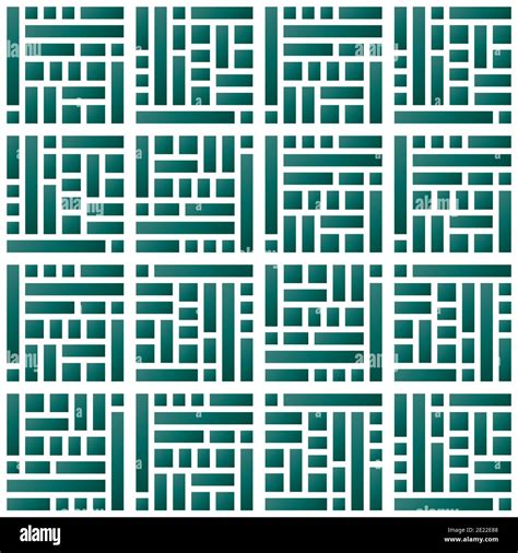 Geometric Grid Background Modern Colorful Abstract Multicolored Texture Seamless Pattern Stock