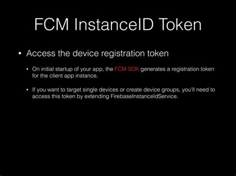 Firebase Cloud Messaging Device To Device Ppt