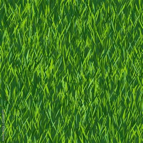 Green Grass Texture Or Background Seamless Pattern Stock Vector