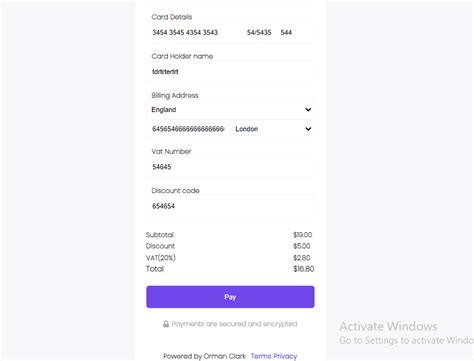 Bootstrap 5 Simple Checkout Template Example