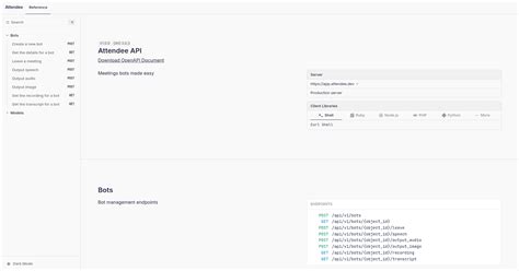 attendee api