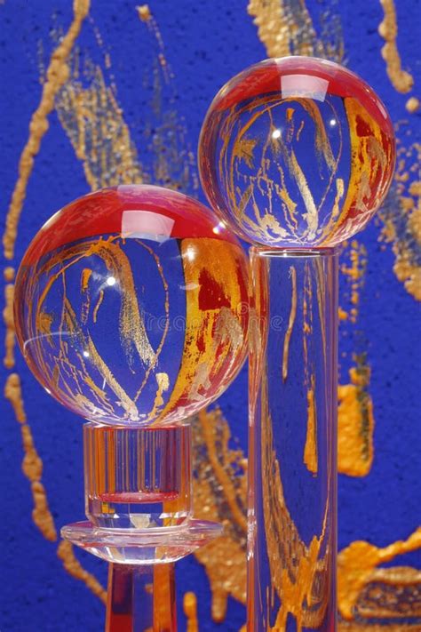 Crystal Glass Orbs Stock Image Image Of Pair Circles 3497421