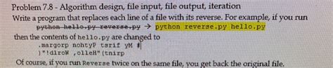 solved problem 7 8 algorithm design file input file