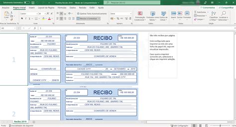 Planilha Excel Recibo 100 Editável Script Php Aqui Brasil Oficial