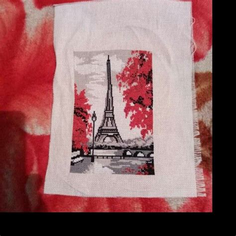 А 4 Полная вышивка бисером Схема полной вышивки бисером ПАРИЖ Cross Stitch Art Cross Stitch