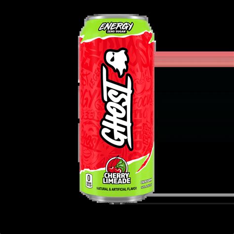 Ghost Energy Drink Cherry Limeade 500ml Powermax Vitamin Shop