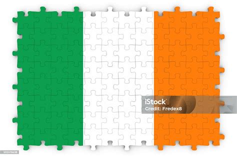 아일랜드 국기 지그소 낱말퍼즐아일랜드 낱말퍼즐 격리됨에 플래깅 0명에 대한 스톡 사진 및 기타 이미지 0명 2015년 3차원 형태 Istock