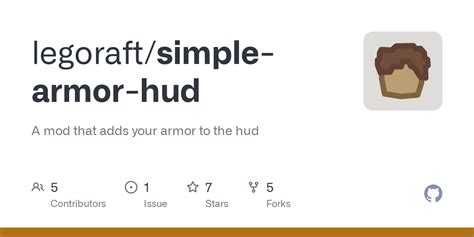 Simple Armor Hud README Md At Main Legoraft Simple Armor Hud GitHub