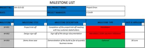 Milestone Payment Schedule Template Best Template Ideas
