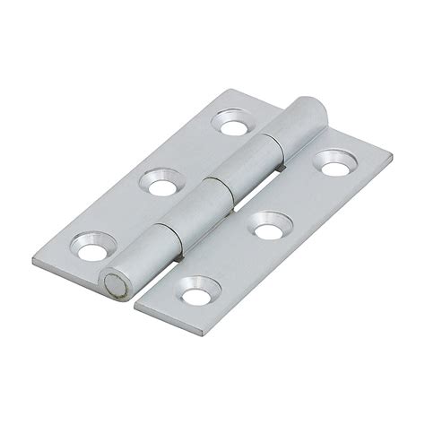 Timco Solid Drawn Brass Hinges Satin Chrome 50 X 28