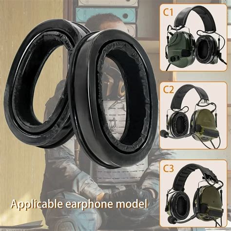 Gel Ear Pads For Comtac Ii 、comtac Iii 、comtac Xpi Tactical Headset For
