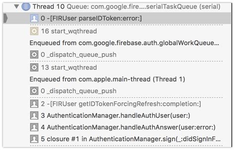 Swift Firebase GetIDToken Crash With Google Credential Stack Overflow