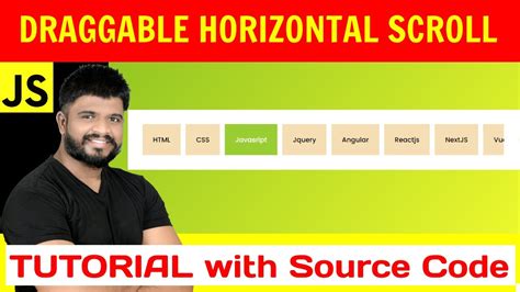 Ep80 Horizontal Draggable Scroll Tutorial And Source Code Youtube