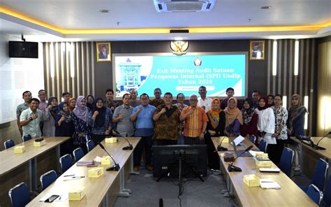 SPI Undip Lakukan Exit Meeting Audit Di Fakultas Sains Dan Matematika Satuan Pengawas Internal