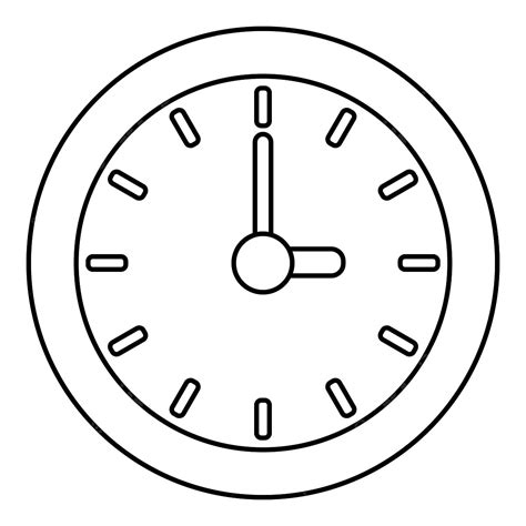 Clock Icon Outline Style Clock Icons Style Icons Outline Icons Png