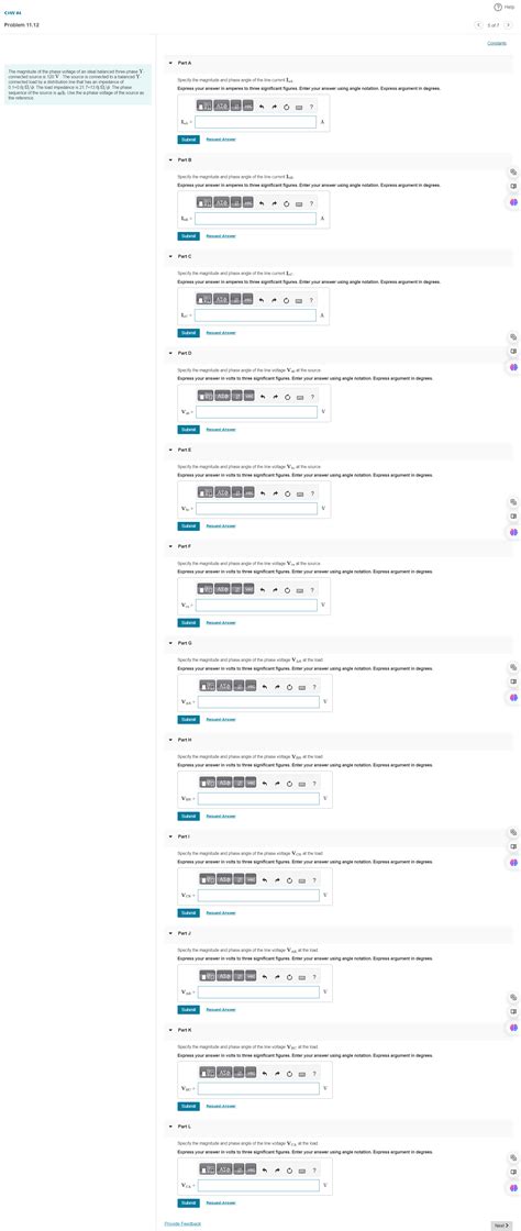 Solved The Magnitude Of The Phase Voltage Of An Ideal