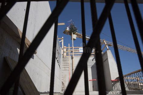 Reinforcement With Construction Steel And Structural Steel Stock Image