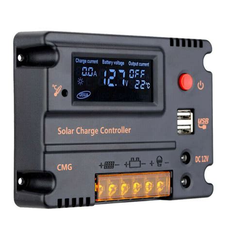 Solar Controller 20a Mppt 12v Pv Solar Panel Battery Charger Regulator