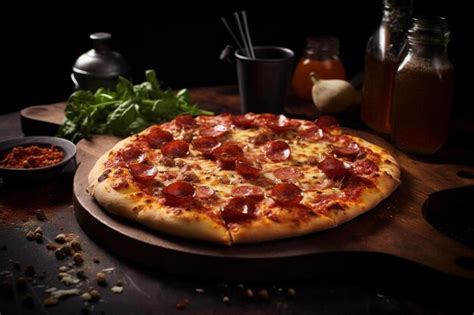 Premium Photo Classic Pizza Magic Visual Pleasure