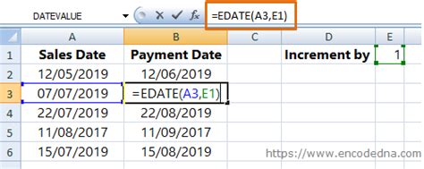 Automatically Add One Month From Previous Date In Excel