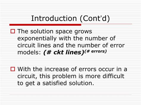 ppt diagnosis and correction of logic design errors in circuits powerpoint presentation id