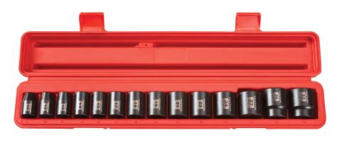 Tekton 1 2 Inch Drive 6 Point Impact Socket Set 14 Piece 11 32 Mm 4817