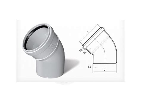 პოლივინილქლორიდის მუხლი 45 გრადუსით წყალგაყვანილობა გათბობის სისტემები