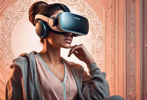 Premium Vector Woman Using Vr Glasseswoman Using Vr Glassesvirtual