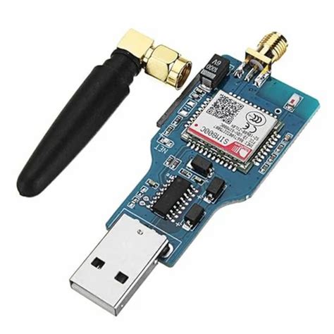 USB To GSM Serial GPRS SIM800C Module Wireless Bluetooth Board Sim900A Computer Antenna At