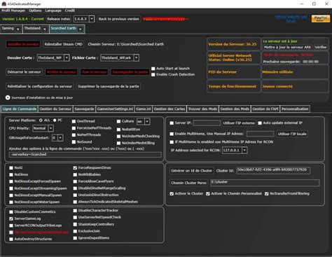 ASA Dedicated Manager ARK Admin Toutes Les Commandes Admin Pour ARK Survival Evolved Et Ascended