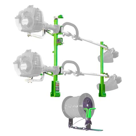 Green Touch Industries String Trimmer Spool Rack And 2 Position Line Trimmer Rack
