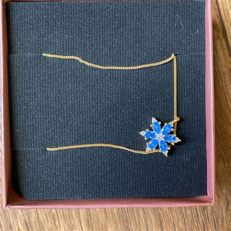 Flower Birthstone Necklace Floral Necklace With Birthstone Flower