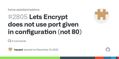 Lets Encrypt Does Not Use Port Given In Configuration Not 80 · Issue