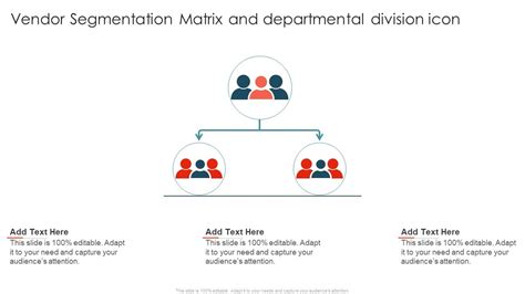 Vendor Segmentation Matrix And Departmental Division Icon Ppt File Professional Pdf