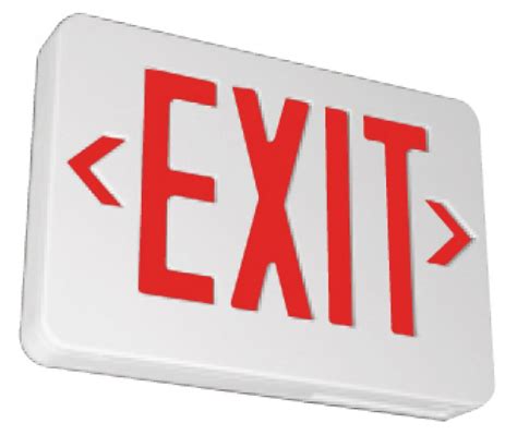 Lighted Exit Sign With Battery Backup