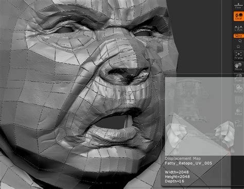 Uv Broken Max Normal Disp Map Split Resolved Zbrushcentral