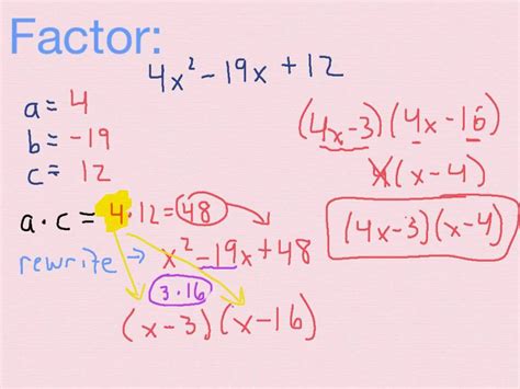 How To Factor Quadratic Trinomials