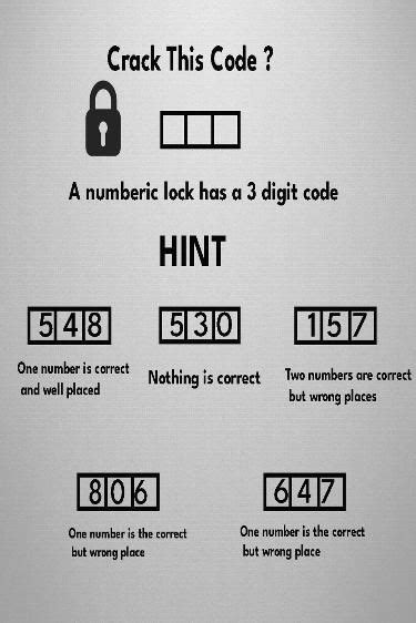 Best Digit Number Lock Riddle Can You Crack The Code Artofit