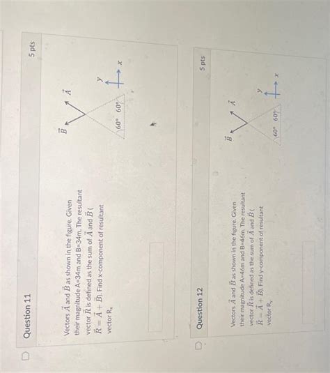 Solved Vectors A And B As Shown In The Figure Given Their Chegg