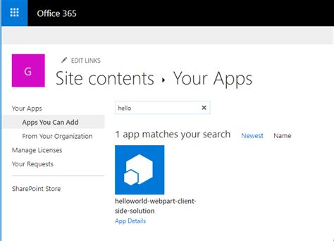 Sharepoint Online SPFX Webpart Not Showing When Trying To Deploy